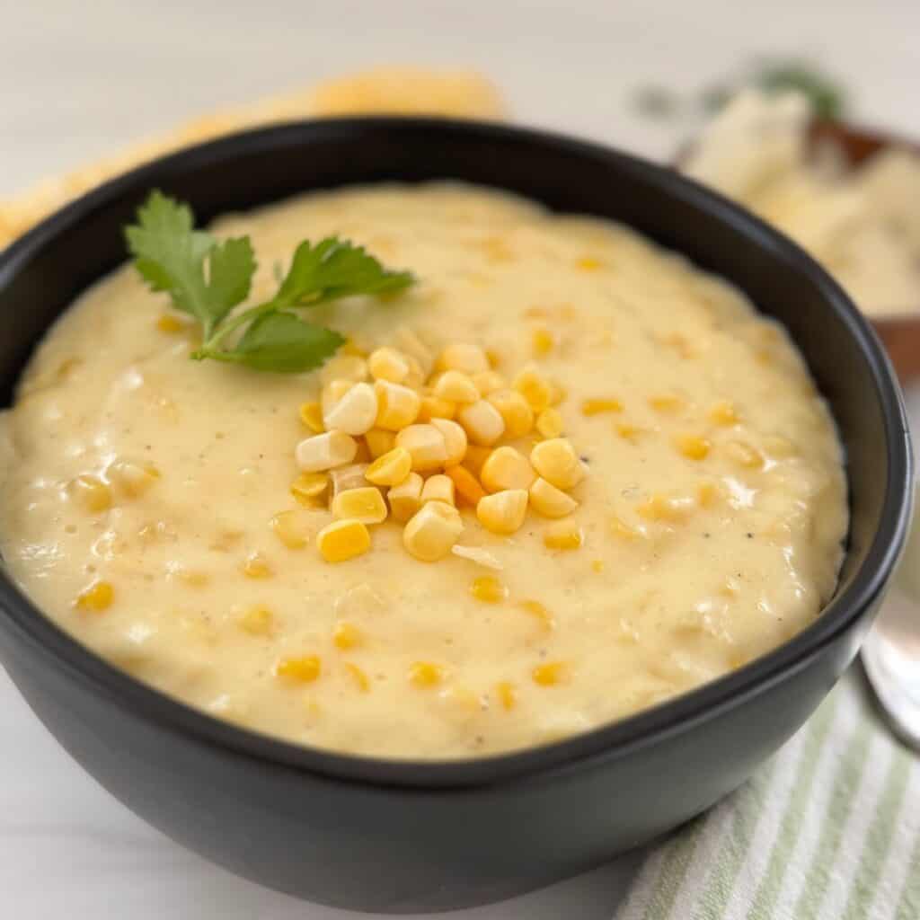 Quick Gluten Free Creamed Corn - A Sweet Thyme