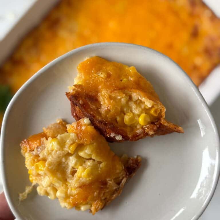 Gluten Free Corn Casserole (Cheesy Jiffy Style) - A Sweet Thyme