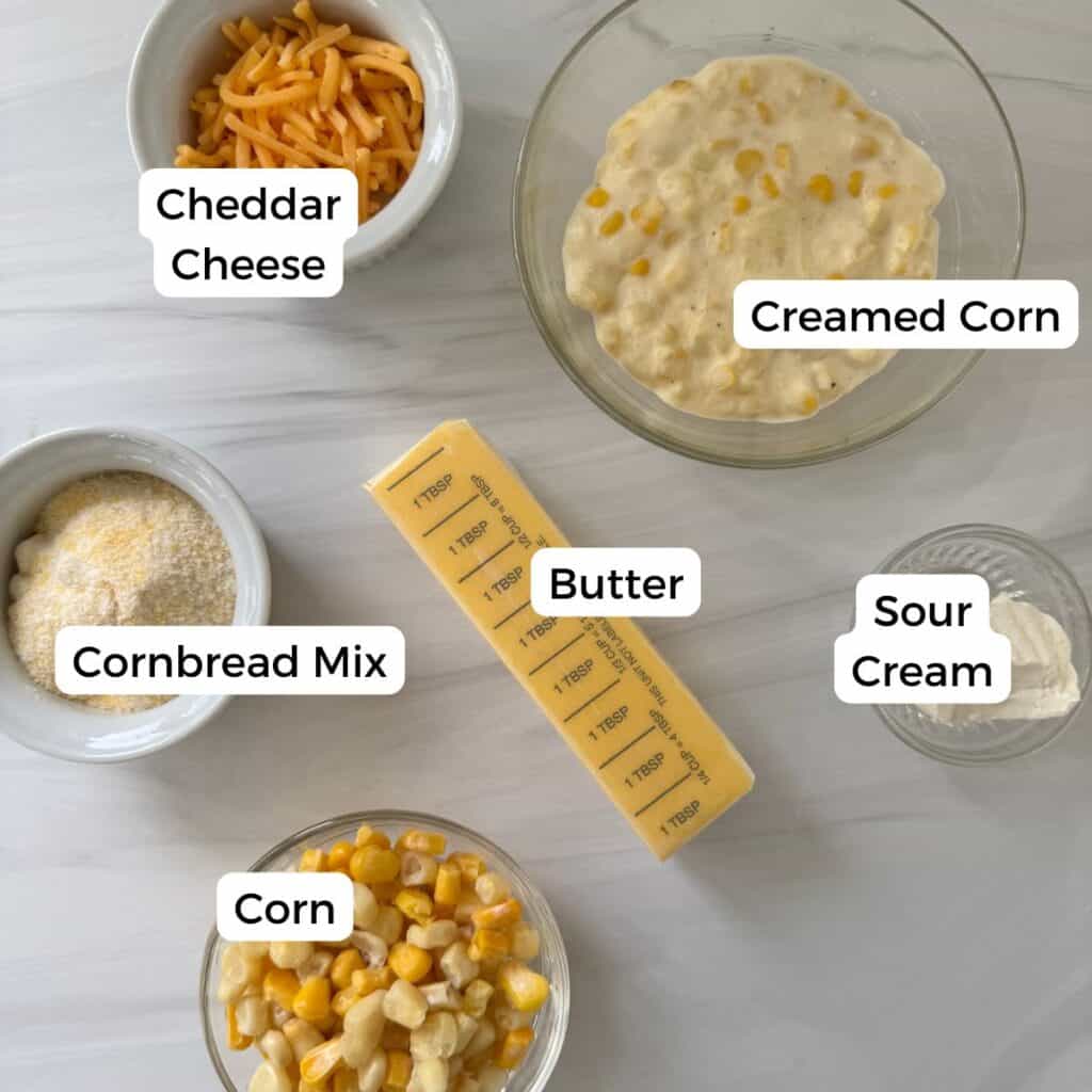 Gluten Free Corn Casserole (Cheesy Jiffy Style) - A Sweet Thyme