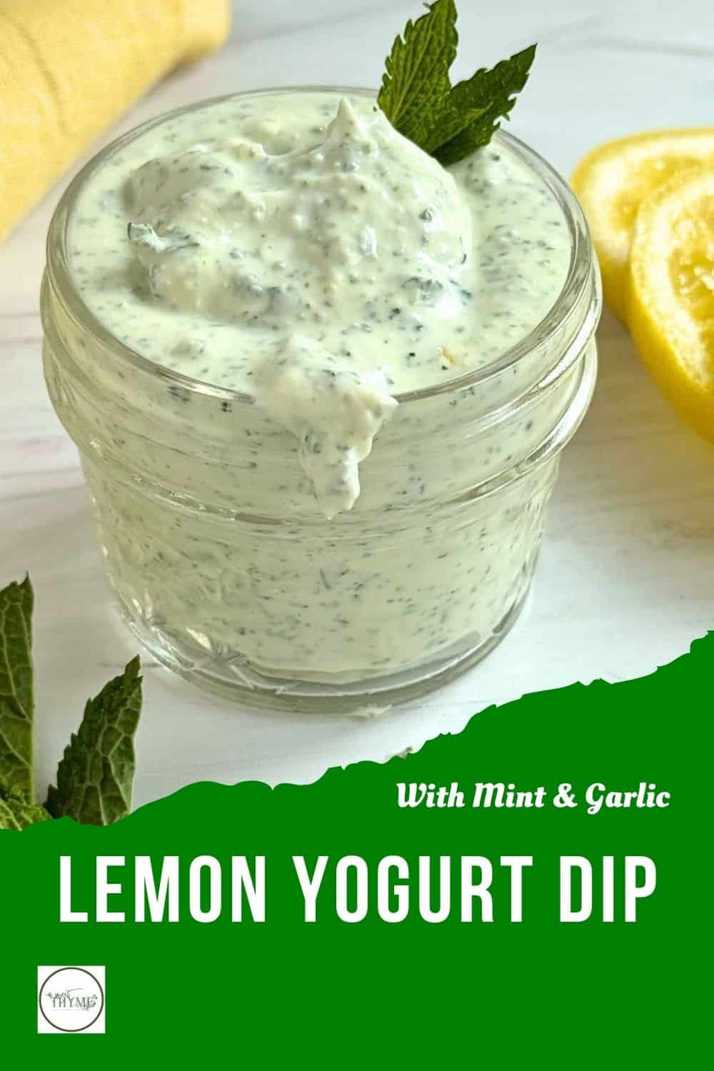 Lemon Yogurt Sauce (With Mint And Garlic) - A Sweet Thyme