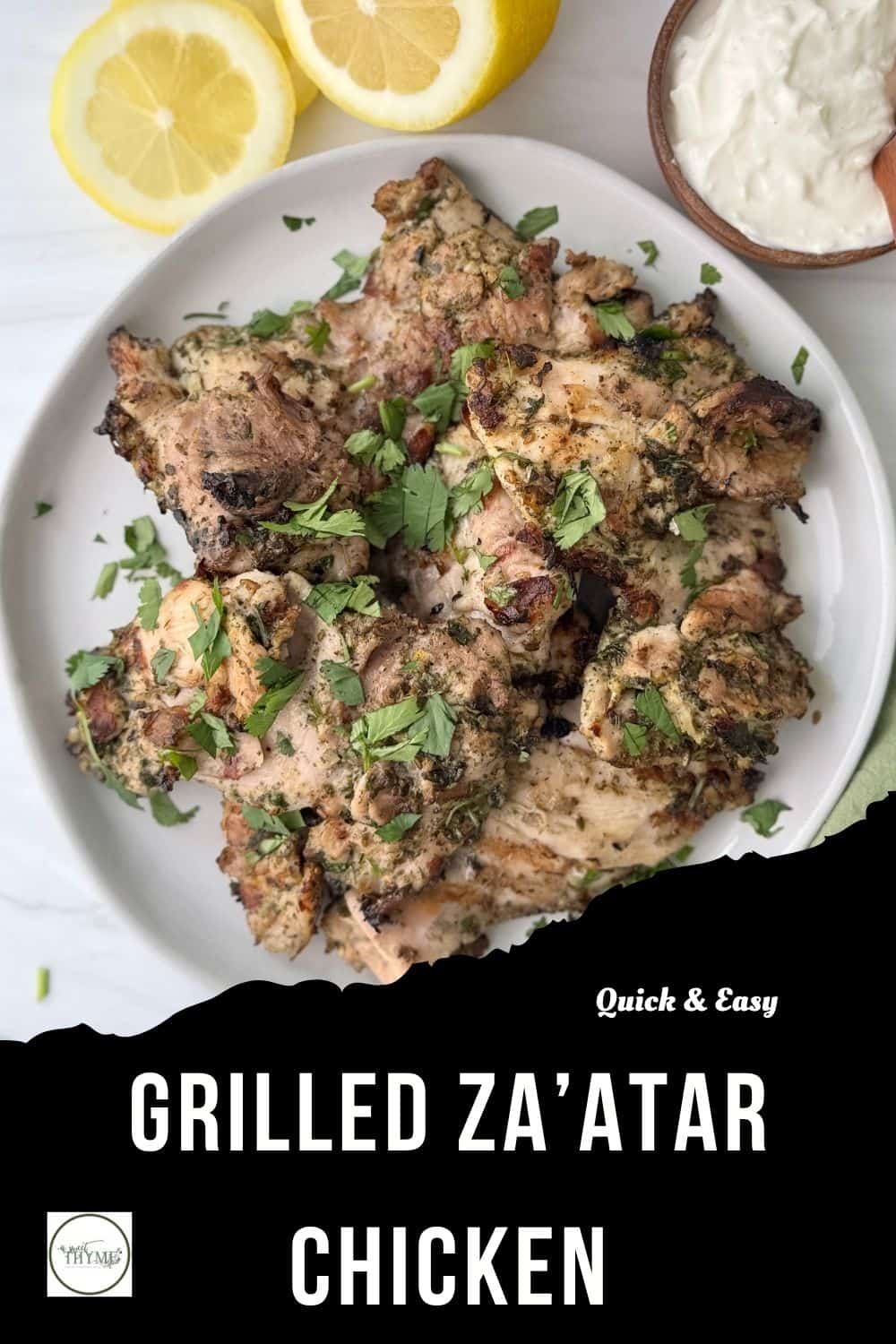 Za'atar Chicken - A Sweet Thyme