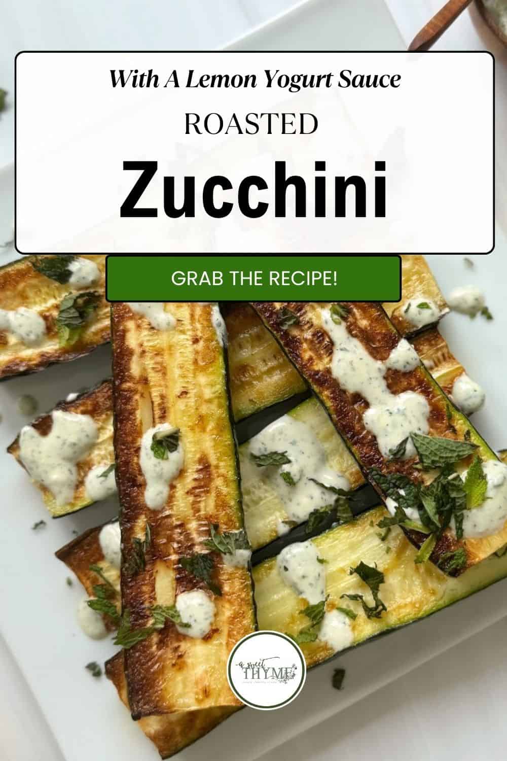 Zucchini With Feta - A Sweet Thyme