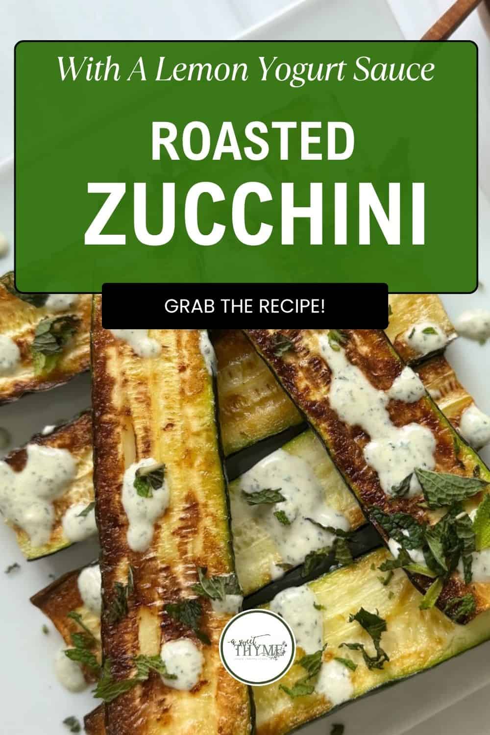 Zucchini With Feta - A Sweet Thyme