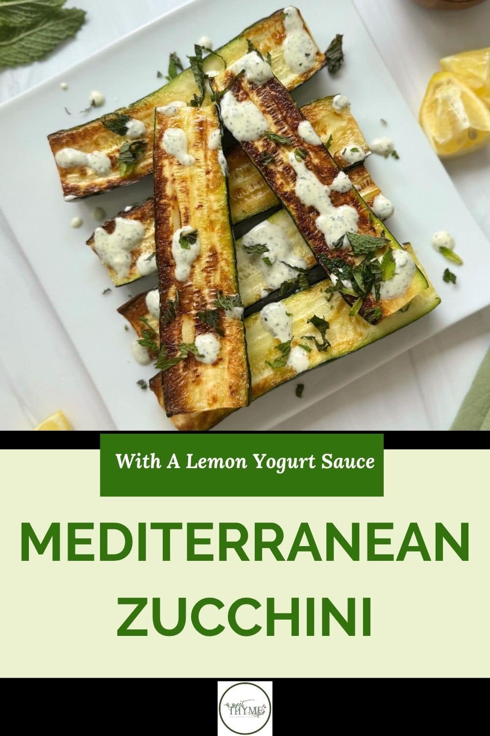 Zucchini With Feta - A Sweet Thyme