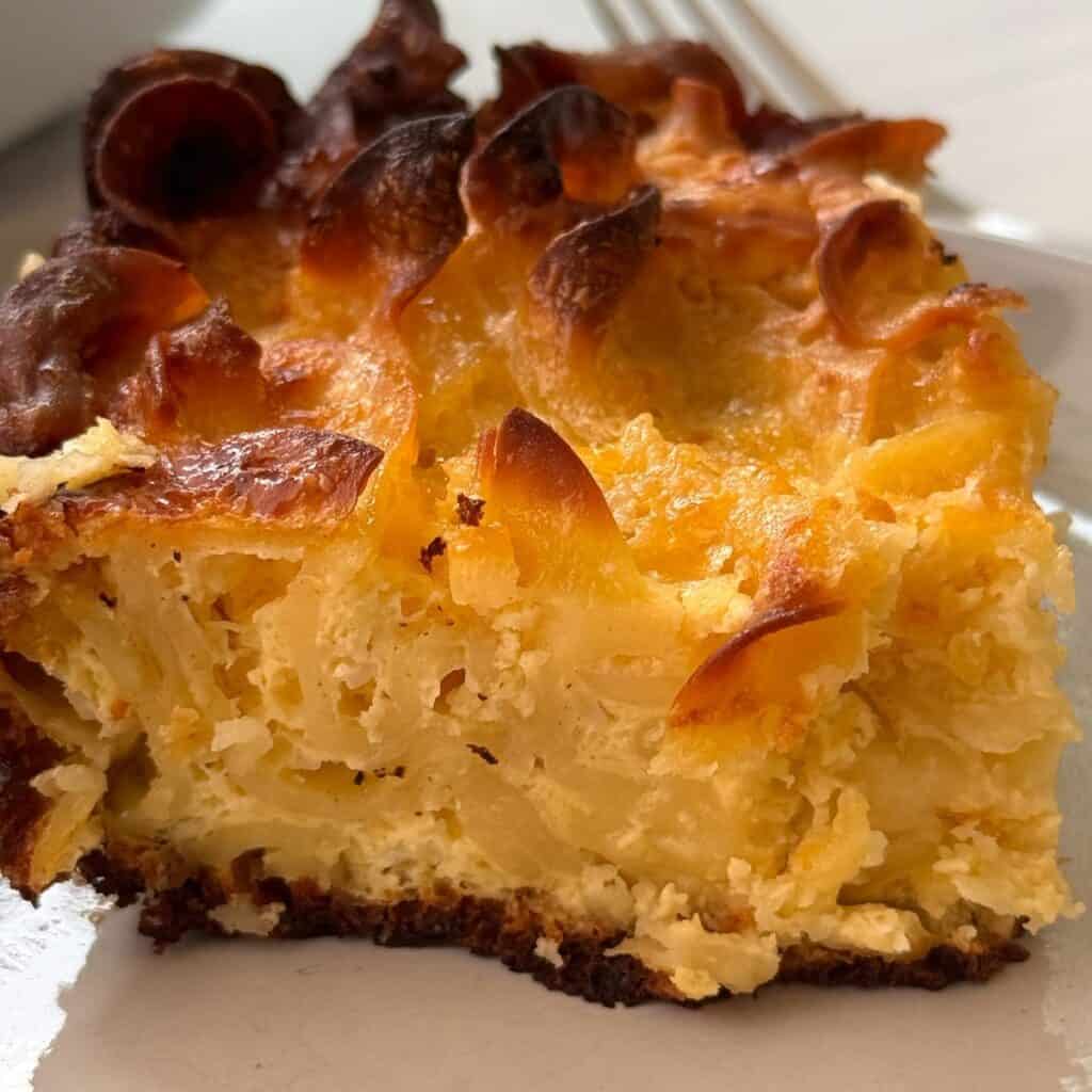 Classic Cottage Cheese Noodle Kugel (GF) - A Sweet Thyme