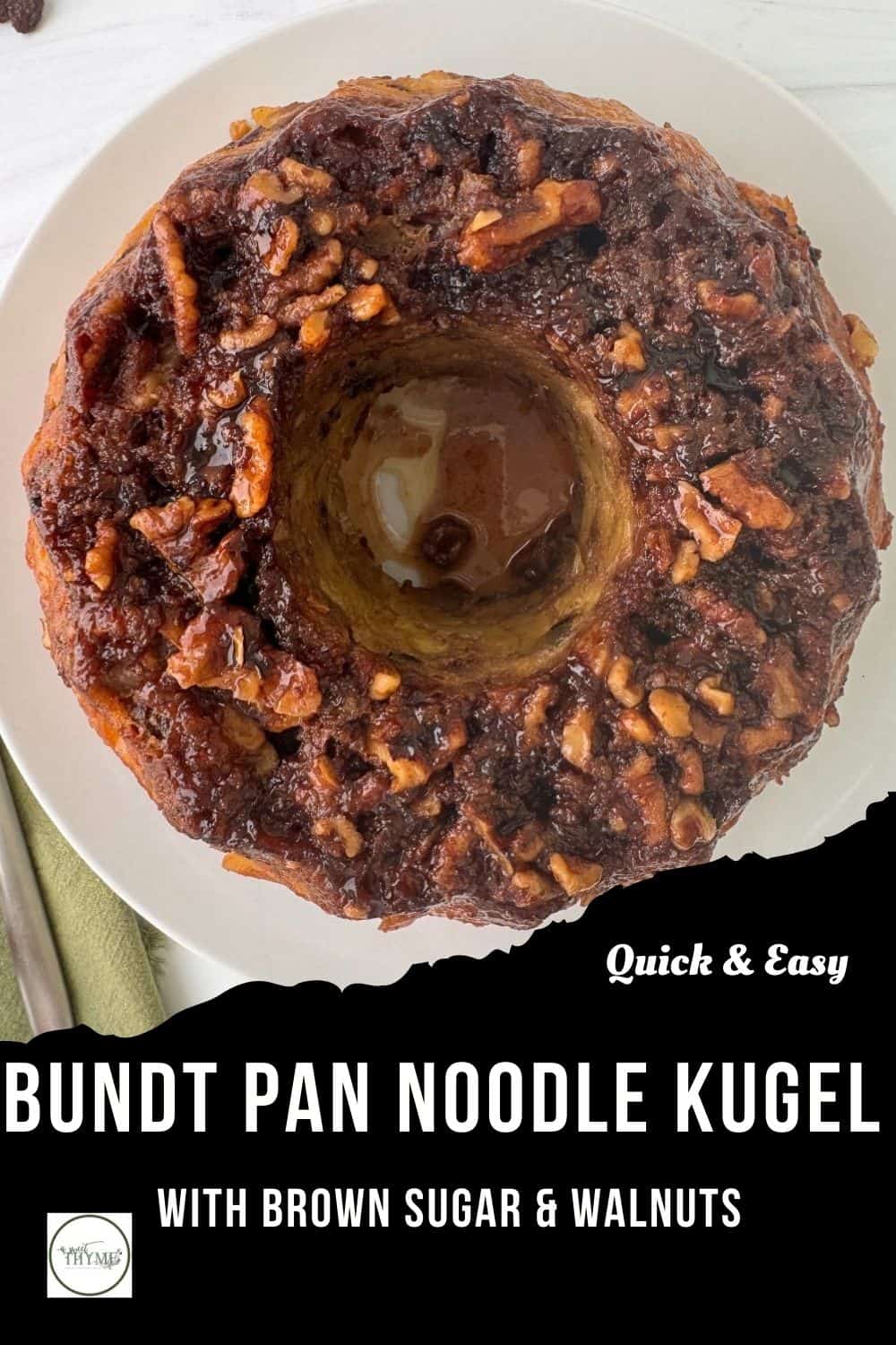 Sweet Noodle Kugel In A Bundt Pan - A Sweet Thyme
