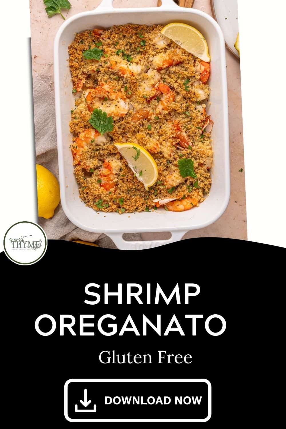 Shrimp Oreganata (Italian Baked Shrimp) - A Sweet Thyme