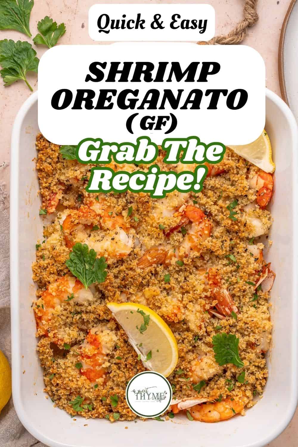 Classic Shrimp Oreganata (Gluten-Free) - A Sweet Thyme
