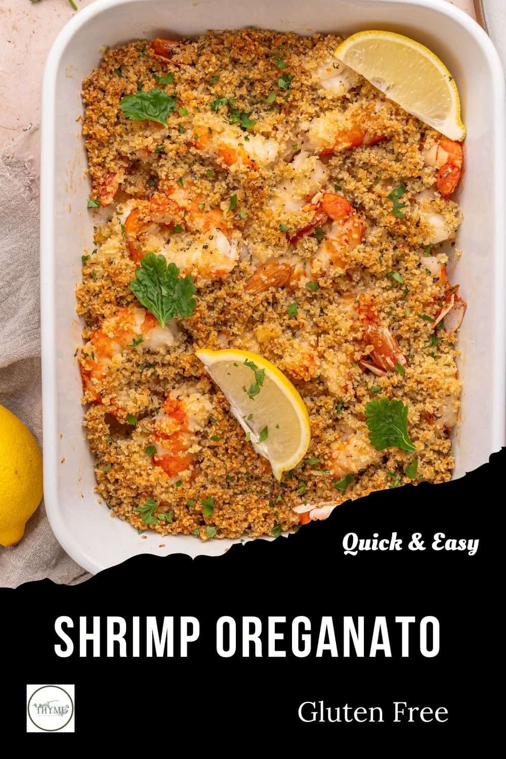 Shrimp Oreganata (Italian Baked Shrimp) - A Sweet Thyme