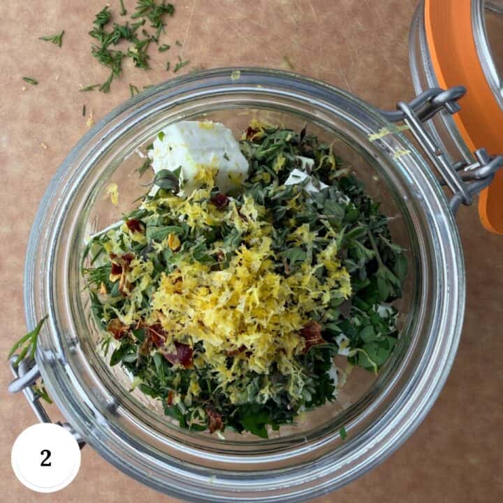5-Minute Marinated Feta Cheese With Herbs - ASweetThyme.com